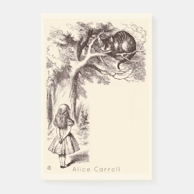 Vintage Alice in Wonderland | Cheshire Cat Grin Post-it Notes | Zazzle