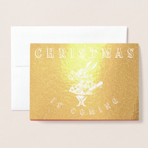Vintage Alice in Wonderland Christmas Card | Zazzle