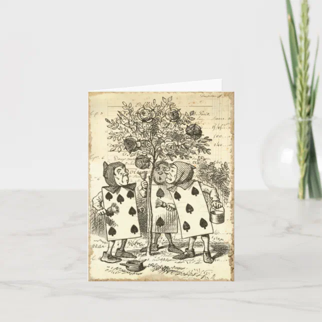 Vintage Alice in Wonderland Human Cards | Zazzle