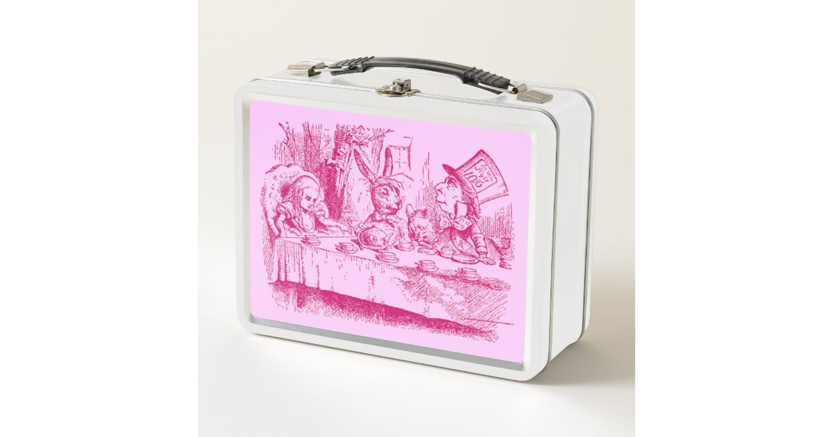 Vintage Alice in Wonderland Tea Party Metal Lunch Box | Zazzle