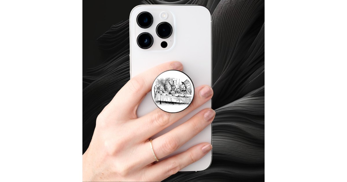 Vintage Alice in Wonderland, Tea Party Scene PopSocket | Zazzle