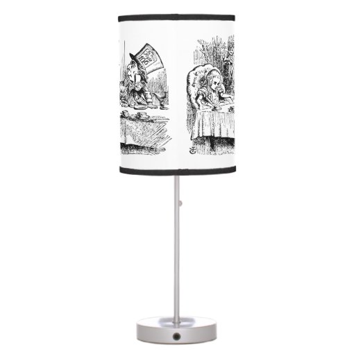 Vintage Alice in Wonderland, Tea Party Scene Table Lamp | Zazzle