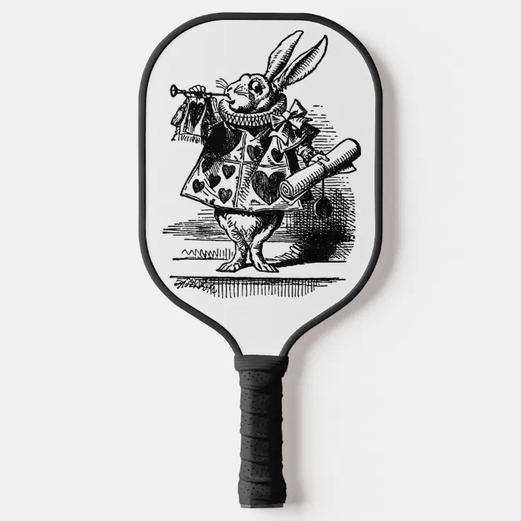 Vintage Alice in Wonderland White Rabbit as Herald Pickleball Paddle ...
