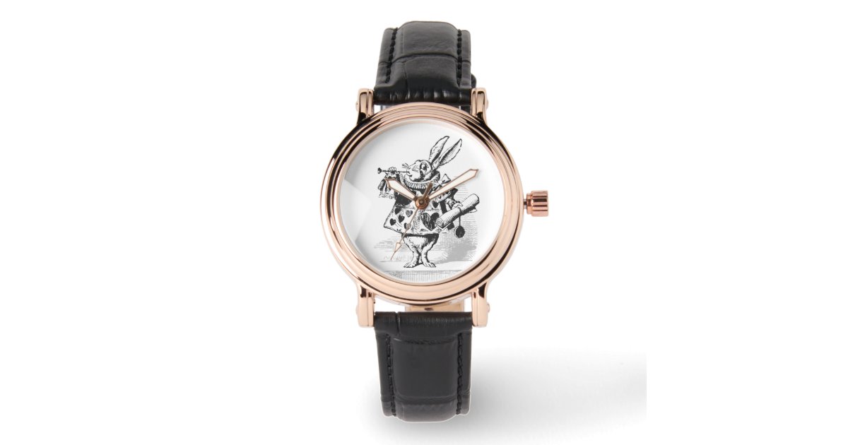 Vintage Alice in Wonderland White Rabbit Watch | Zazzle