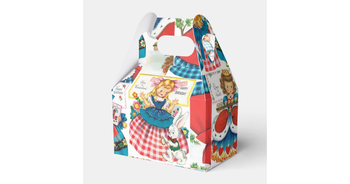 Vintage Alice / Red Riding Hood / Goldilocks Favor Boxes | Zazzle