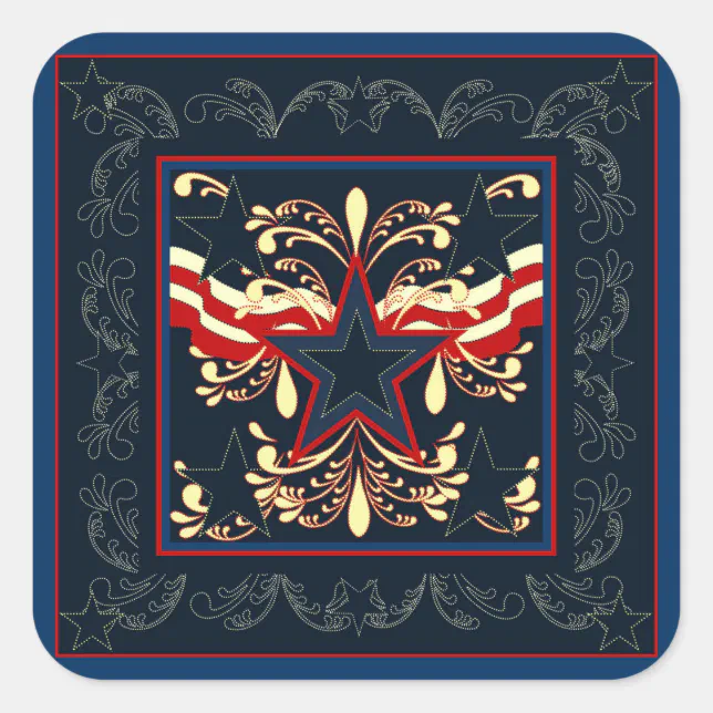 Vintage All American Sticker | Zazzle