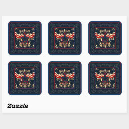 Vintage All American Sticker | Zazzle
