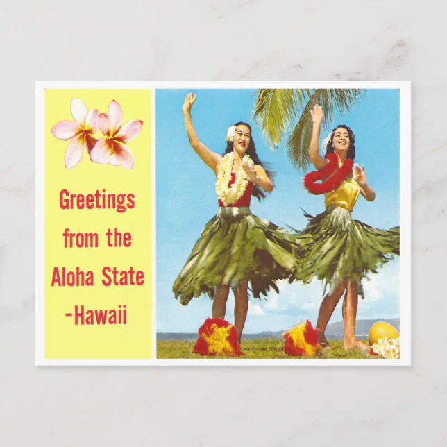 Vintage Aloha Postcard | Zazzle