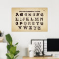 Vintage Alphabet Poster | Zazzle