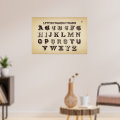 Vintage Alphabet Poster | Zazzle