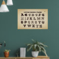 Vintage Alphabet Poster | Zazzle