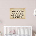 Vintage Alphabet Poster | Zazzle