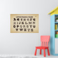 Vintage Alphabet Poster | Zazzle