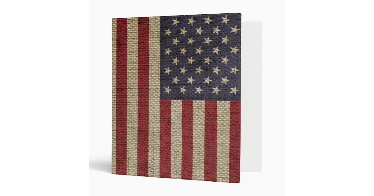Vintage America Flag Binder | Zazzle