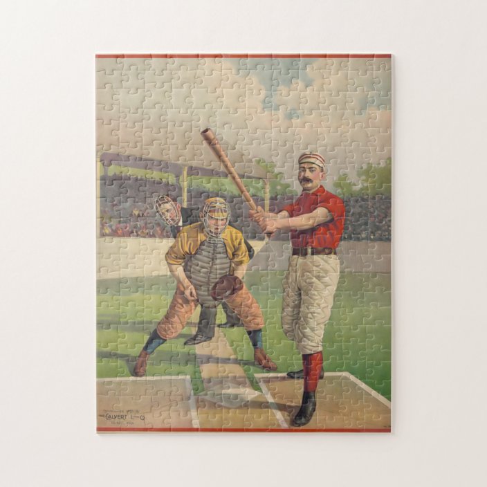 Vintage American Baseball 1895 Jigsaw Puzzle | Zazzle.com