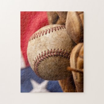Vintage American Baseball Jigsaw Puzzle | Zazzle