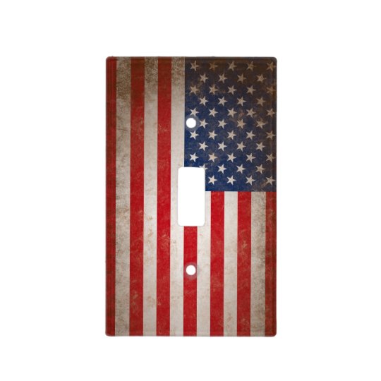 Vintage American Flag Patriotic Decorator Light Switch Cover | Zazzle.com