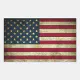 Vintage American Flag Print Rectangular Sticker | Zazzle