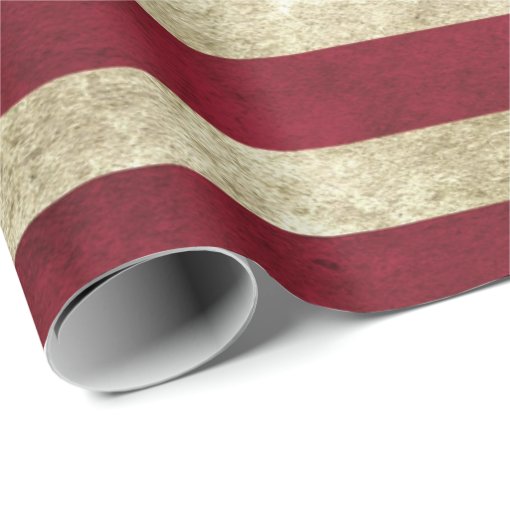 Vintage American Flag Wrapping Paper | Zazzle