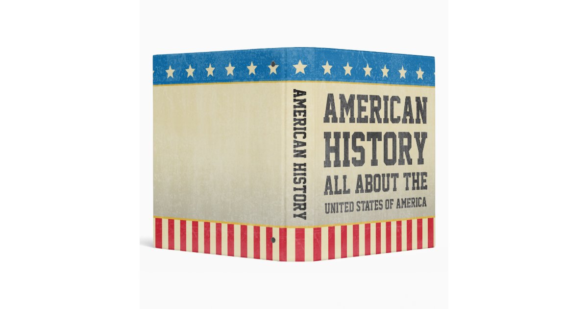 Vintage American History Binder | Zazzle