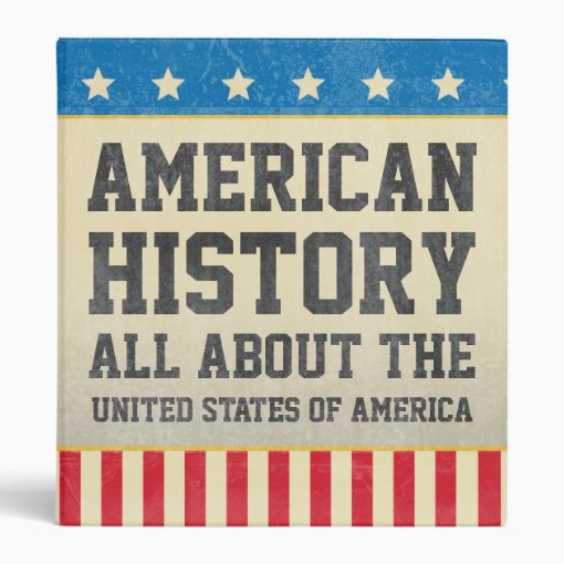 Vintage American History Binder | Zazzle