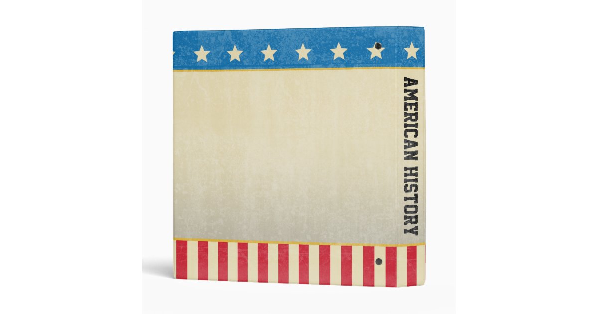 Vintage American History Binder | Zazzle