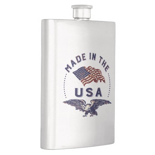 Vintage American Made in the USA Flask | Zazzle