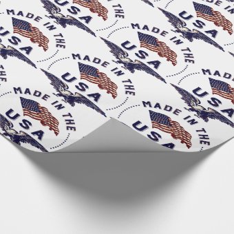Vintage American Made in the USA Wrapping Paper | Zazzle