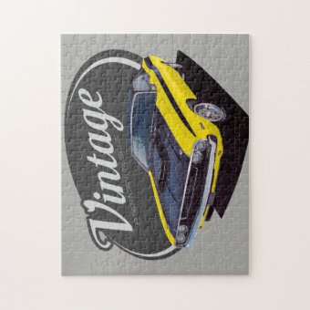 Vintage American Muscle Challenger Jigsaw Puzzle | Zazzle