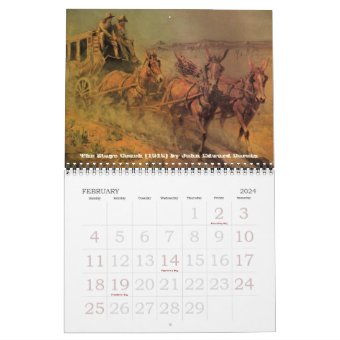 Vintage American West, Western Cowboys Calendar | Zazzle