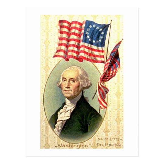 Vintage Americana George Washington (3) Postcard | Zazzle.com