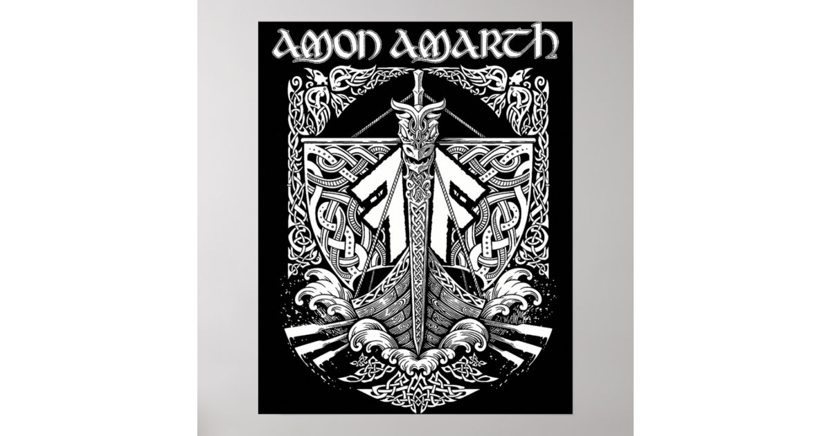 Vintage Amon Amarth Design For Fans Lover Poster | Zazzle