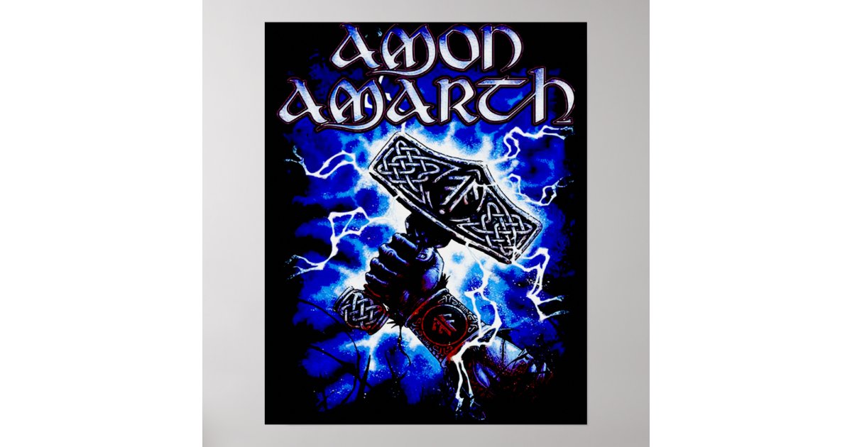 Vintage Amon Amarth Music Setup Official Poster | Zazzle
