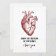 Vintage Anatomical Heart Valentine's Day Card | Zazzle