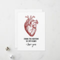 Vintage Anatomical Heart Valentine's Day Card | Zazzle