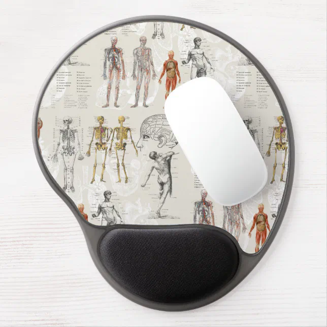 Vintage Anatomy Biology Illustrations Gel Mouse Pad | Zazzle