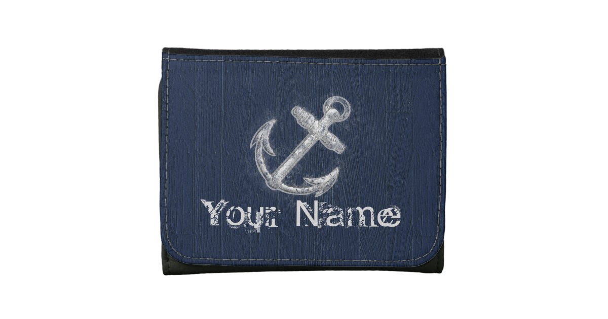 Vintage Anchor Wallet | Zazzle