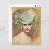 Vintage and Antique Fashions, Hats, Flapper Postcard | Zazzle