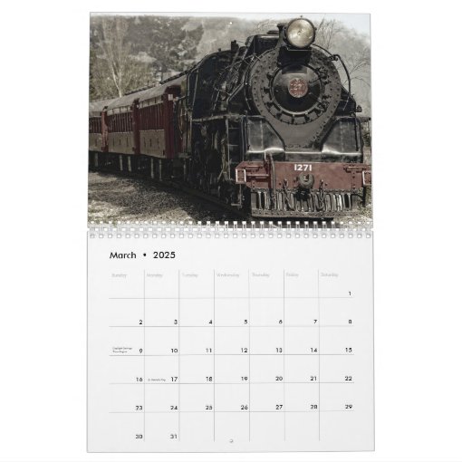 Vintage and Modern Trains Calendar | Zazzle