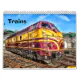 Vintage and Modern Trains Calendar | Zazzle