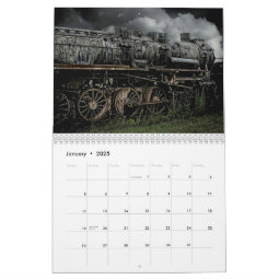 Vintage and Modern Trains Calendar | Zazzle