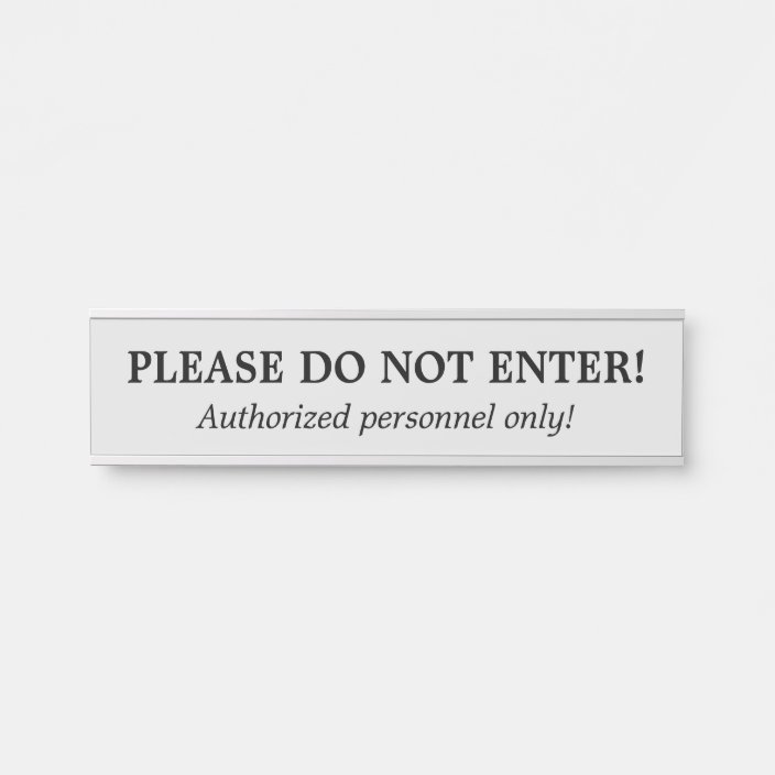 Vintage and Nostalgic "PLEASE DO NOT ENTER!" Sign | Zazzle.com
