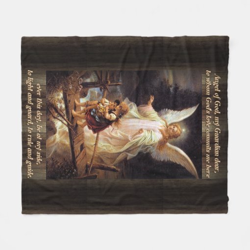 Vintage Angel Fleece Blanket | Zazzle