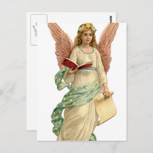 Vintage Angel Postcard | Zazzle