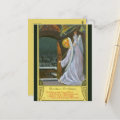 Vintage Angel Ringing Bell Christmas Postcard | Zazzle