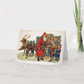 Vintage Angry German Santa Holiday Card | Zazzle