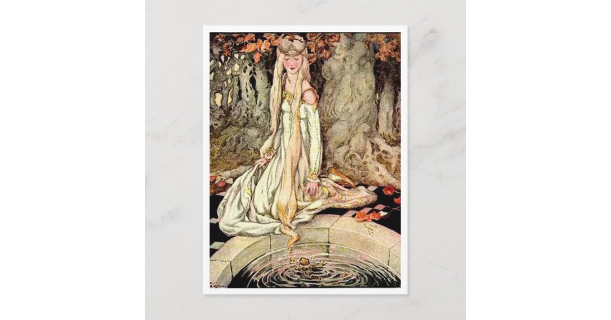 Vintage Anne Anderson The Frog Prince Postcard | Zazzle