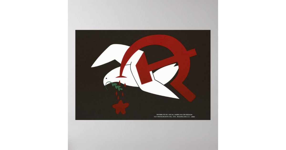 Vintage Anti-Communism Propaganda Poster | Zazzle