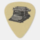 Vintage Antique Black Old Fashioned Typewriter Guitar Pick | Zazzle