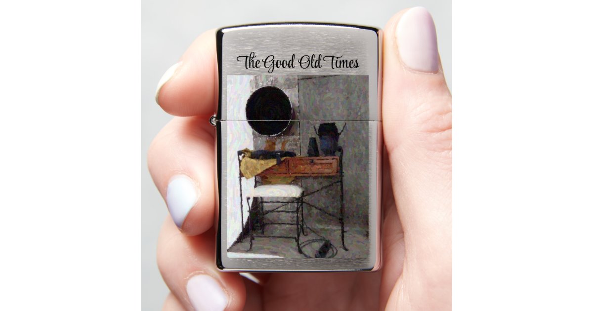 Vintage Antique Desk Dressing Table Classic Zippo Lighter | Zazzle